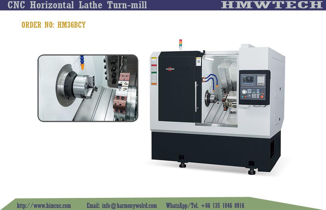 CNC Horizontal Lathe Turret Tool Slant Bed CNC Lathe Rotating Turret ...