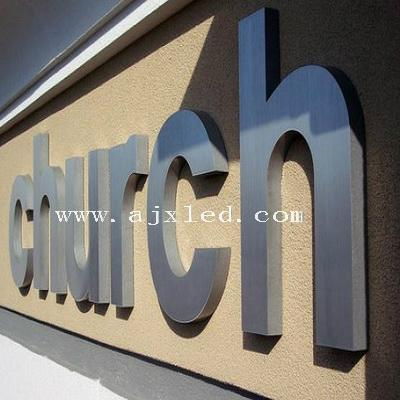 Wiredrawing Stainless Steel Channel Letter Sign - Angrand (China ...