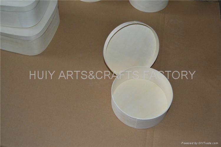 Round shape square shape wooden box for cupcake,cheese,bread or candy ...