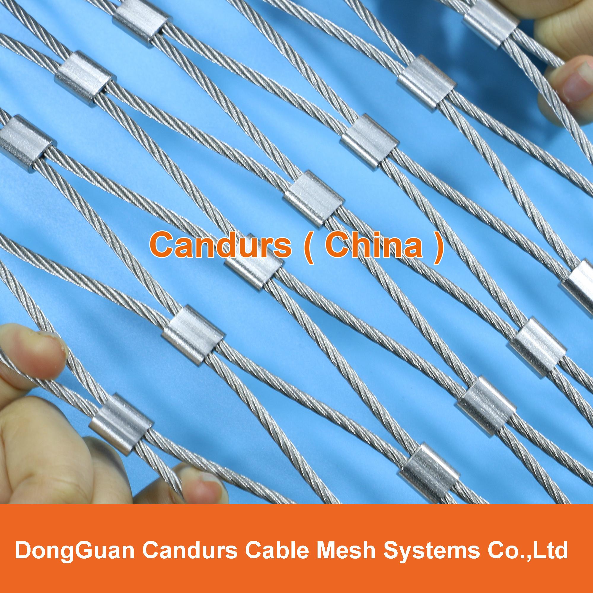 Stainless Steel Security Rope Mesh Fence - DecorRope - Candurs (China ...