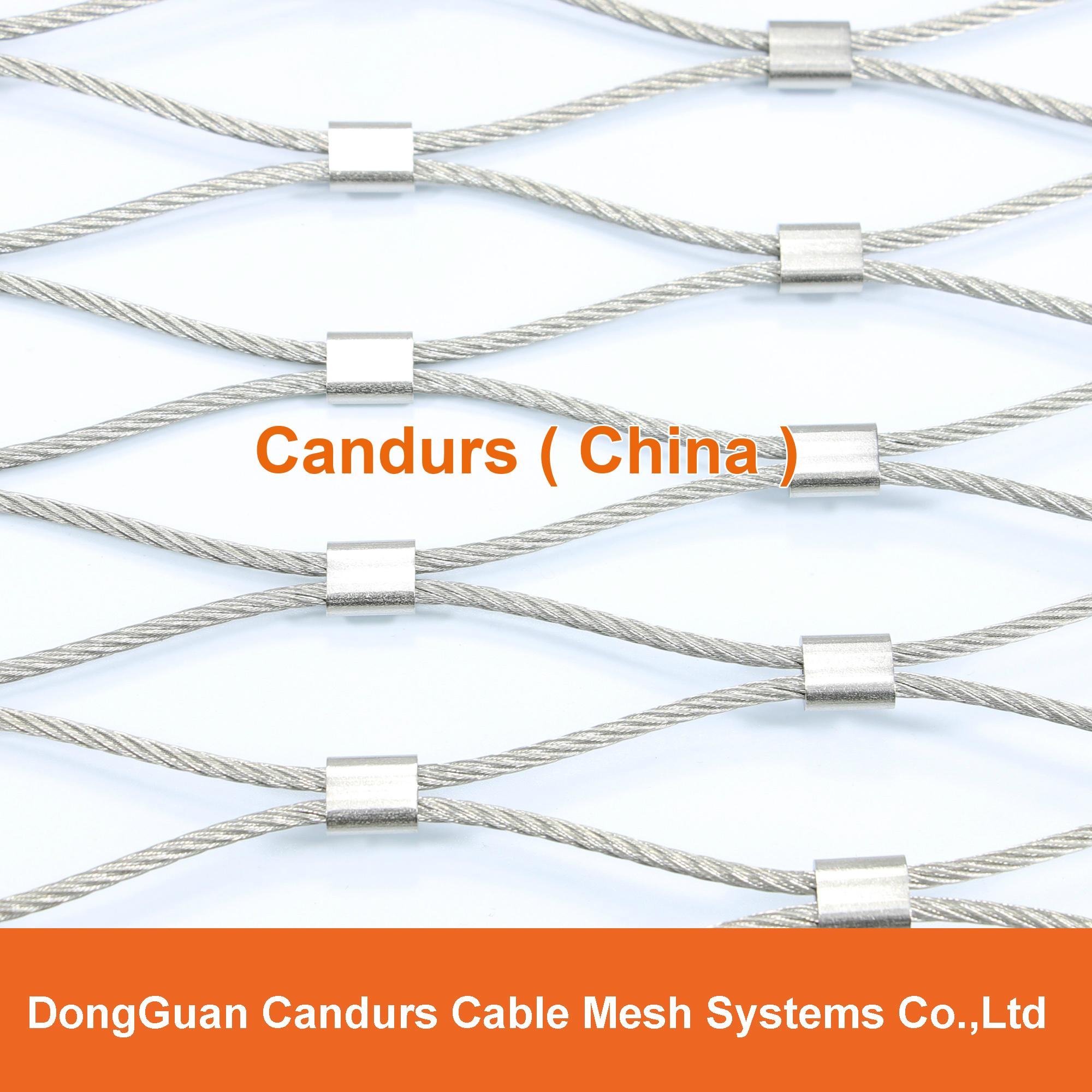 Stainless Steel Wire Rope Protection Mesh - DecorRope - Candurs (China ...