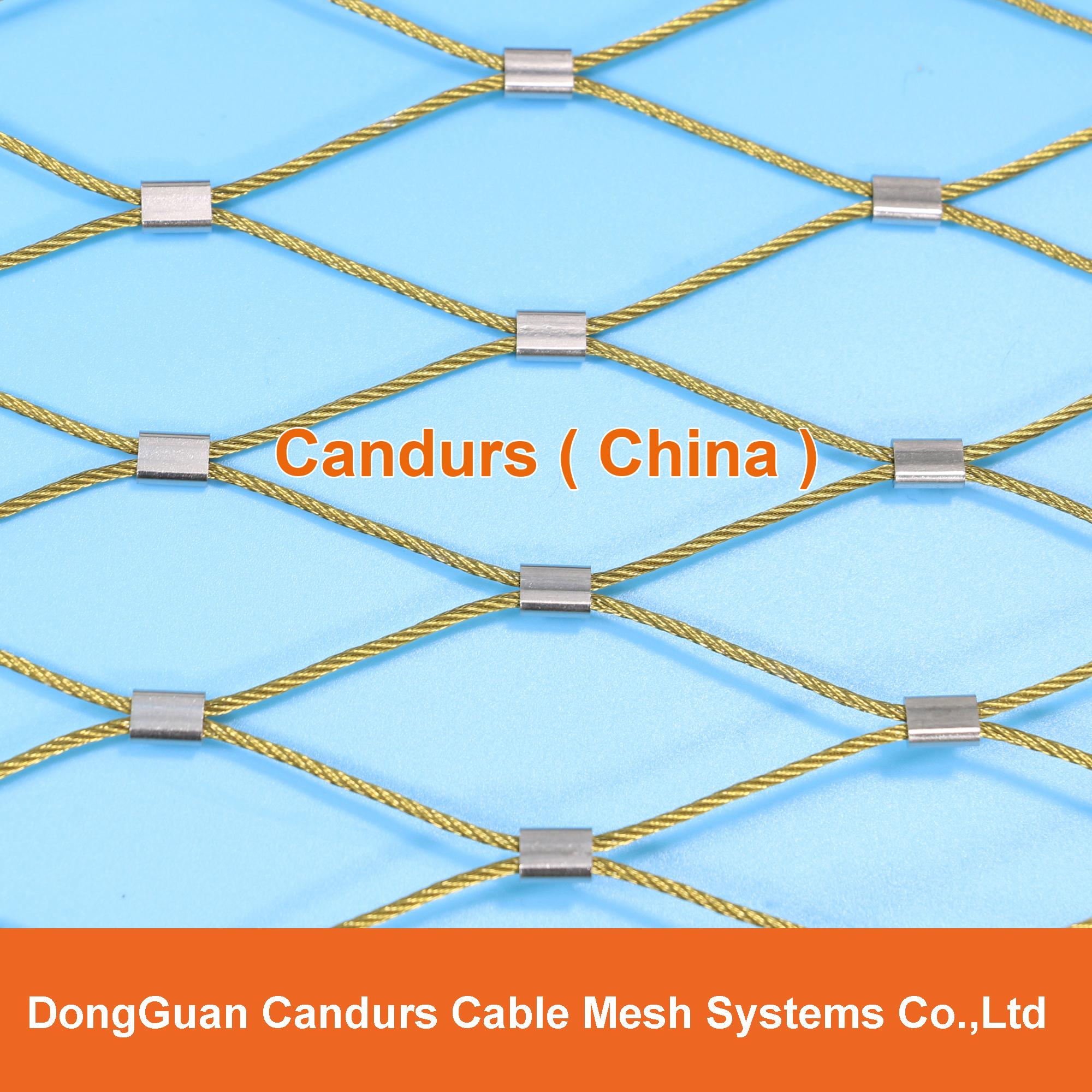 Stainless Steel Wire Cable Protection Mesh - DecorRope - Candurs (China ...