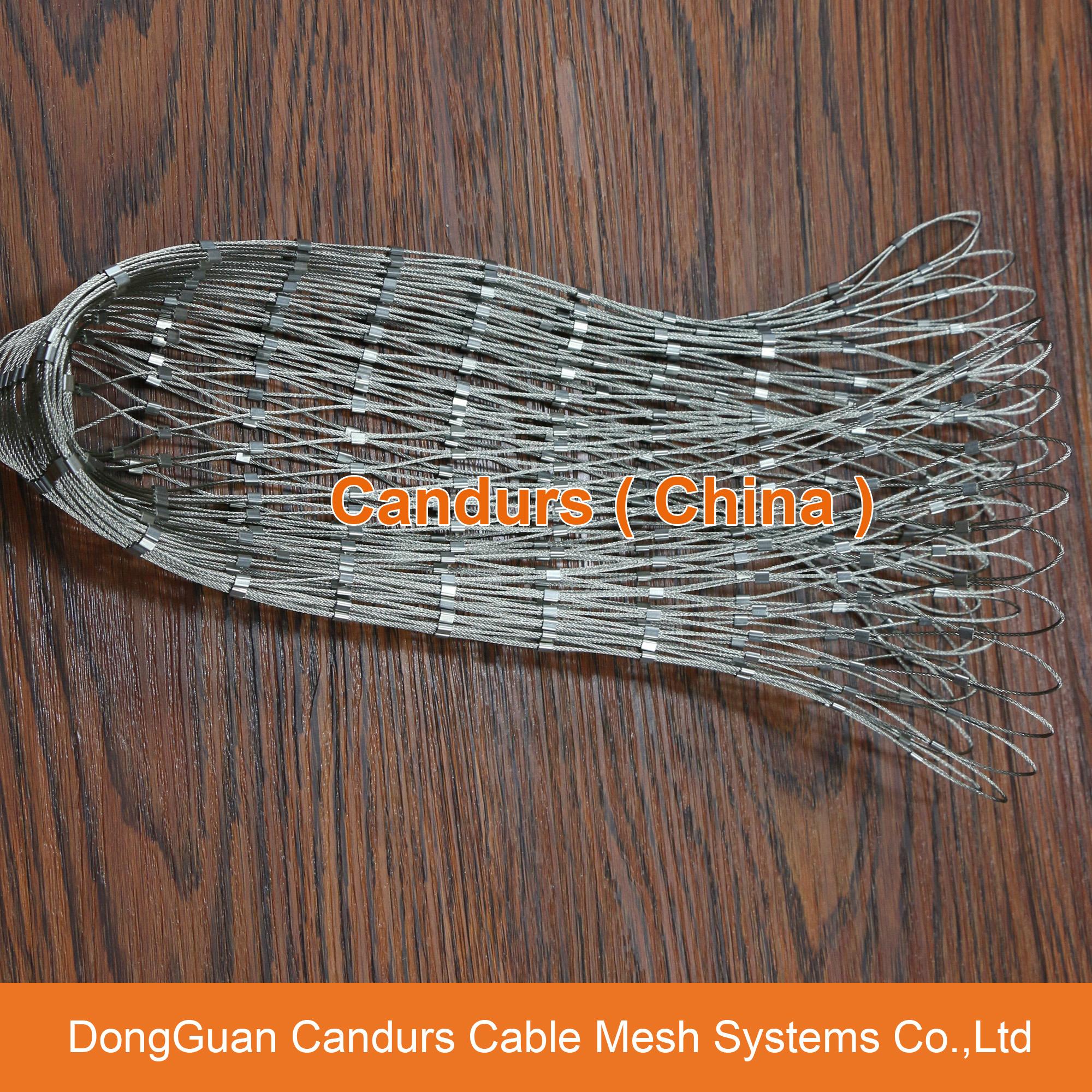 1 mm 80 mm x 140 mm Stainless Steel Clip Cable Netting - CD1080 ...