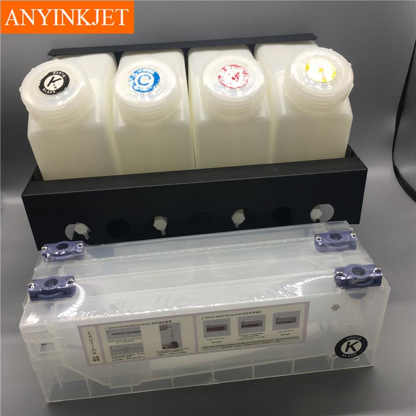 4 color bulk ink system for Roland Mimaki JV33 JV5 Mutoh 1614 1604 ...