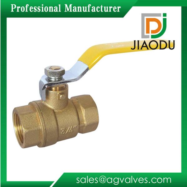 forged CW617N brass ball valve 600 wog water red lever handle - JD-5601 ...