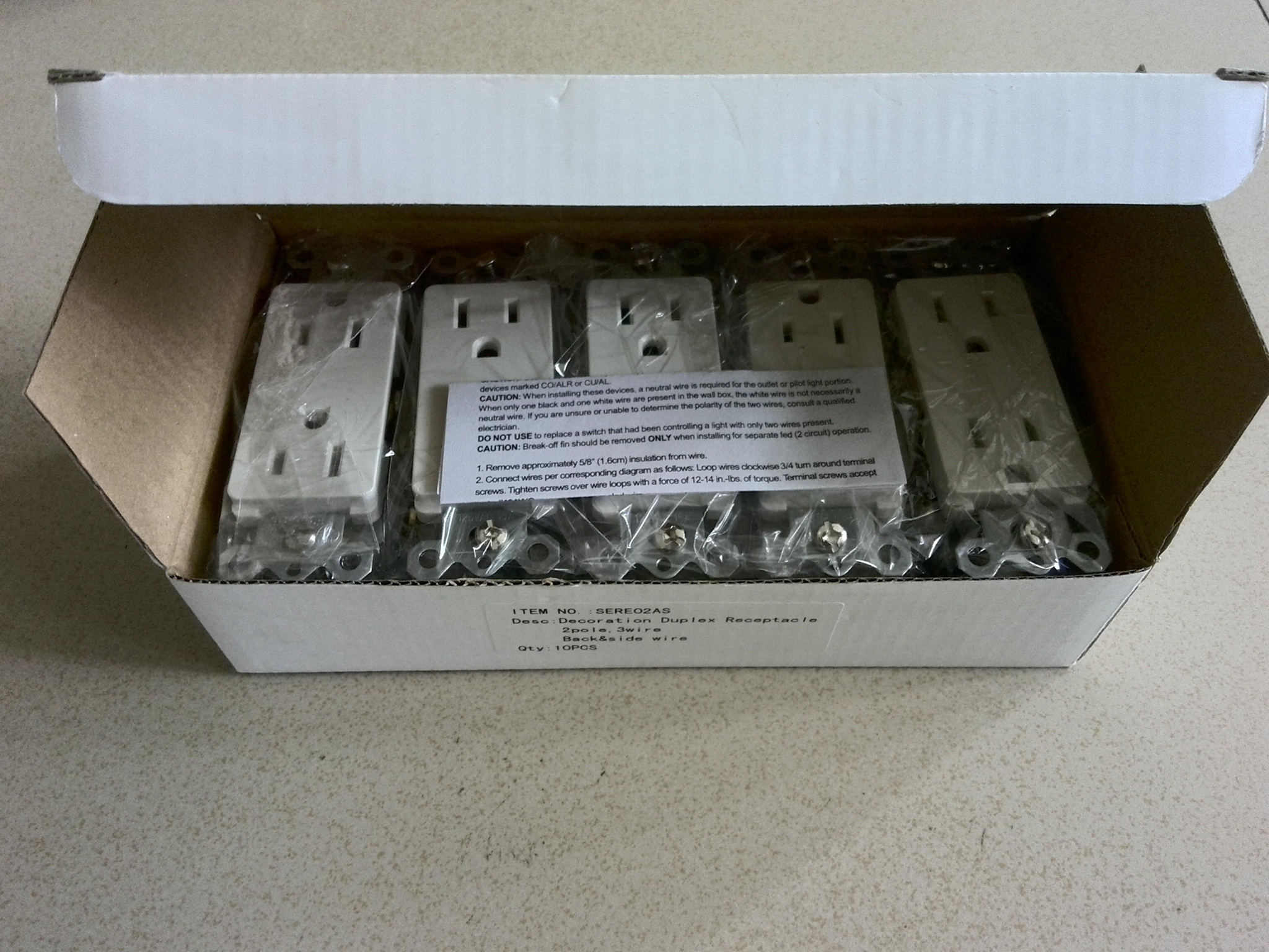 Duplex Receptacle，15A125V American Socket,UL Outlet - SERE02AS - GP ...