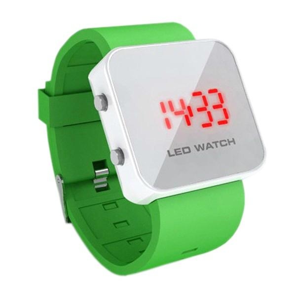LED Watch with Mirror interface green - SW002 - HUAXIA (China ...