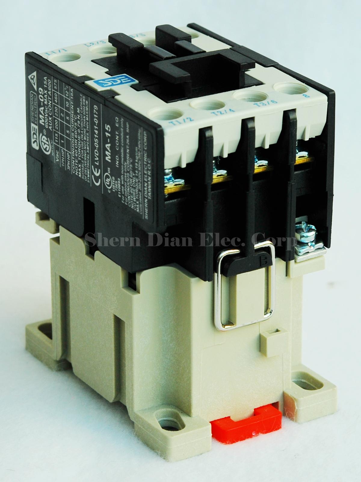 MA-09 Magnetic Contactor - Shern Dian SDE (Taiwan Manufacturer) - Relay ...