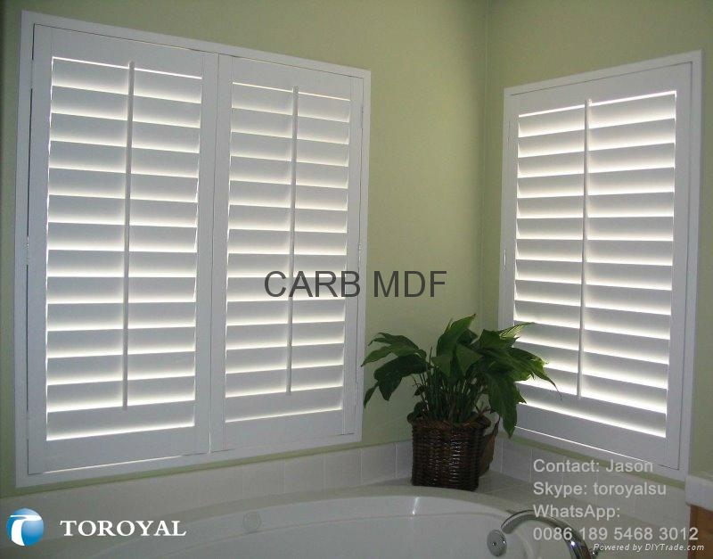 pvc shutter painted white for wash room - casement - TOROYAL (China ...