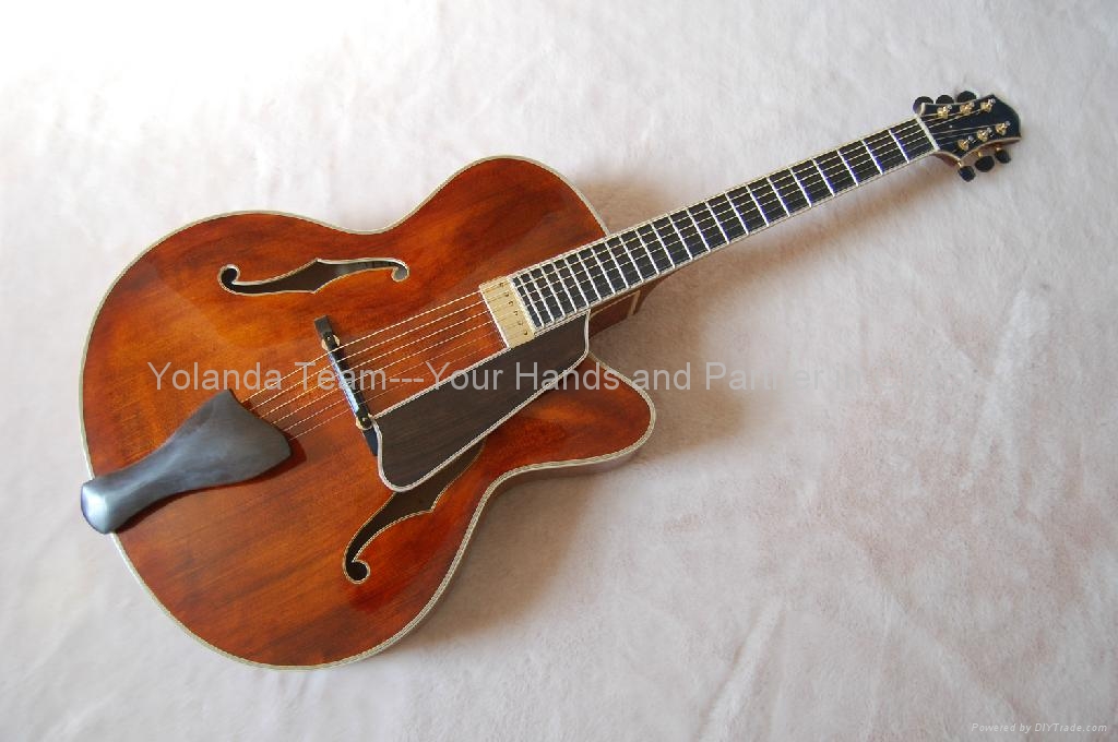 15inch cutaway Handmade jazz guitar - ARCH-J-820A - HOTMAN (China ...