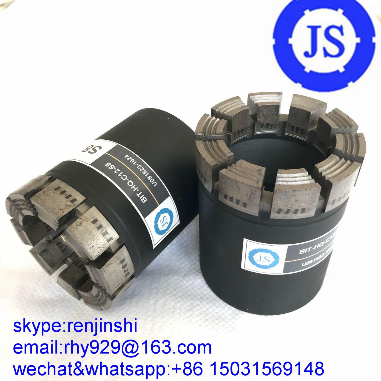 BQ NQ HQ PQ NQ3 HQ3 impregnated diamond core drill bit - BQ,NQ,HQ,PQ,NX - JS (China Manufacturer ...