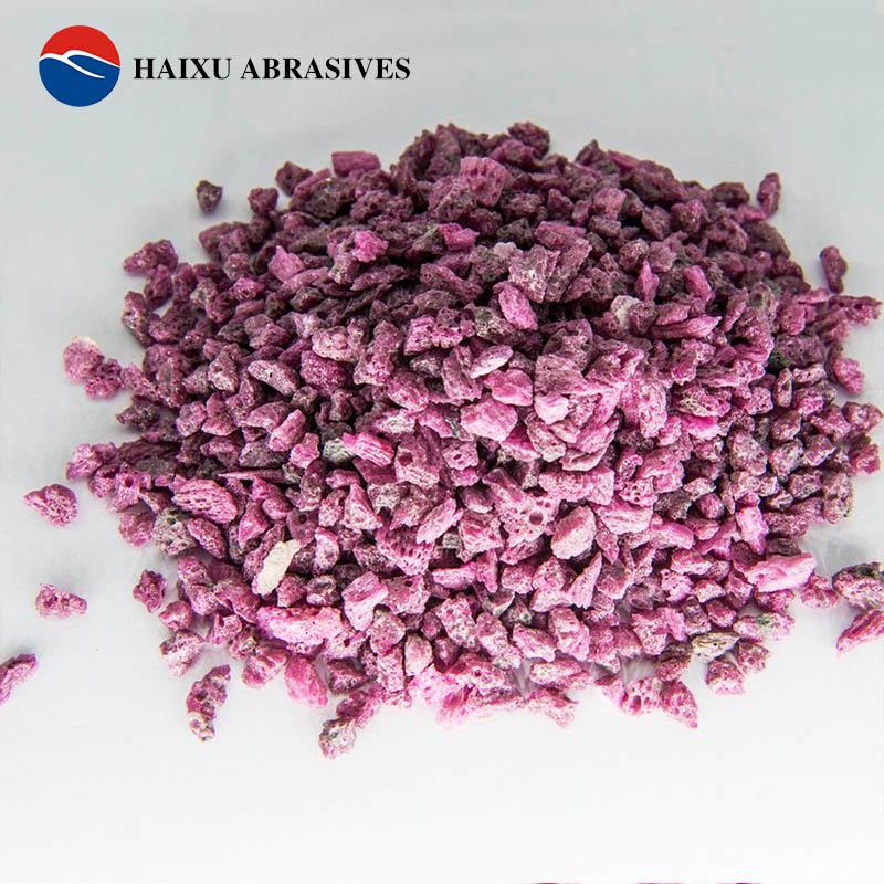 Pink fused alumina section sand 1-3mm - 0-1mm,1-3mm, - HAIXU ABRASIVES ...
