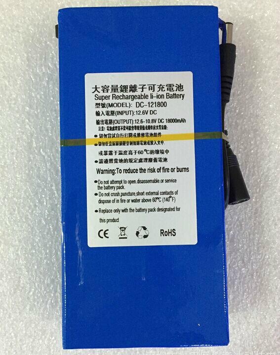 ABENIC大容量聚合物可充电锂电池 12V 18000mAh 移动电源后备电源DC-121800 - dc121800 (香港 生产商 ...