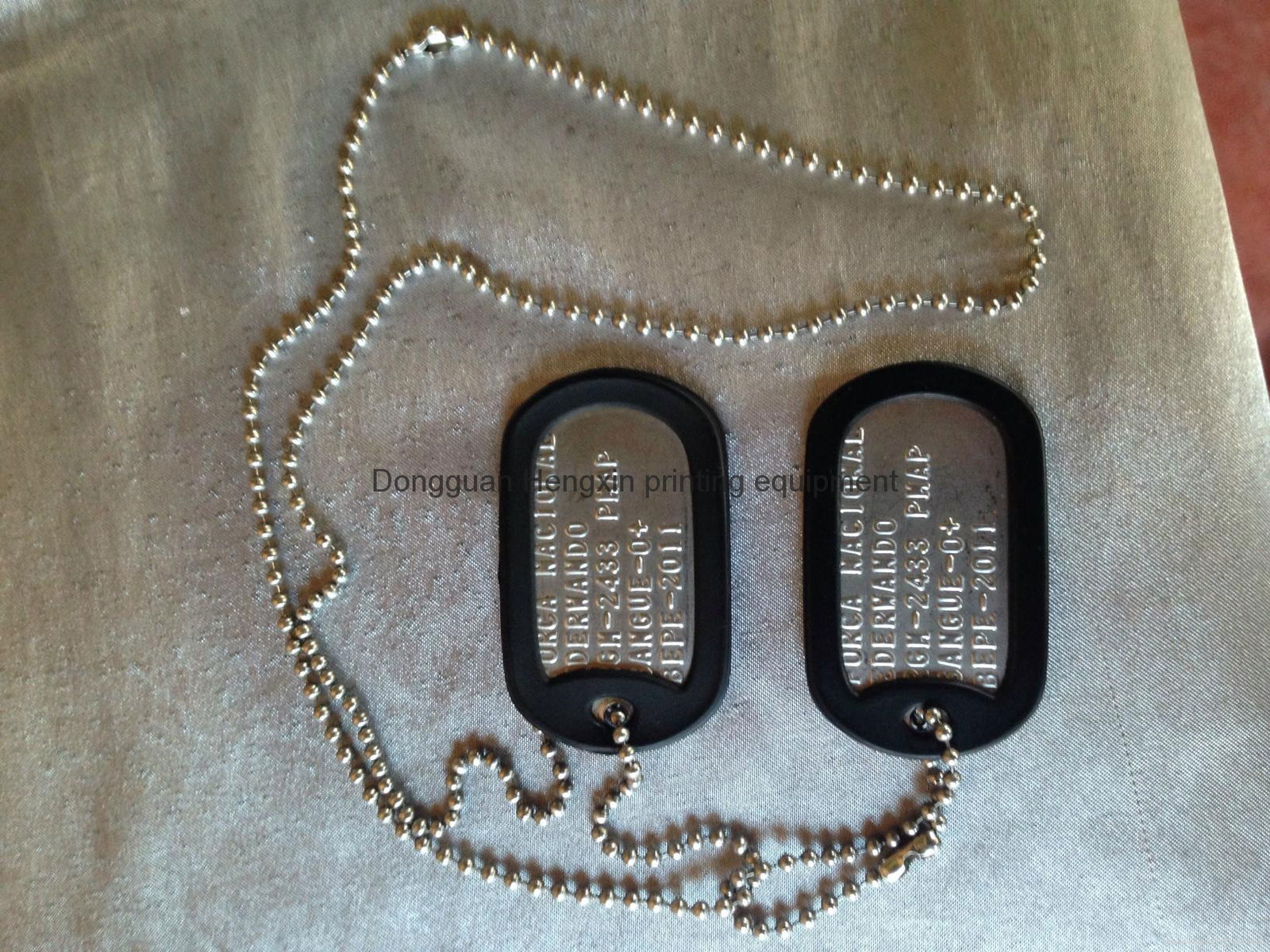 Army ID Dog tag embossing machine - HD-52D - Hengxin (China ...