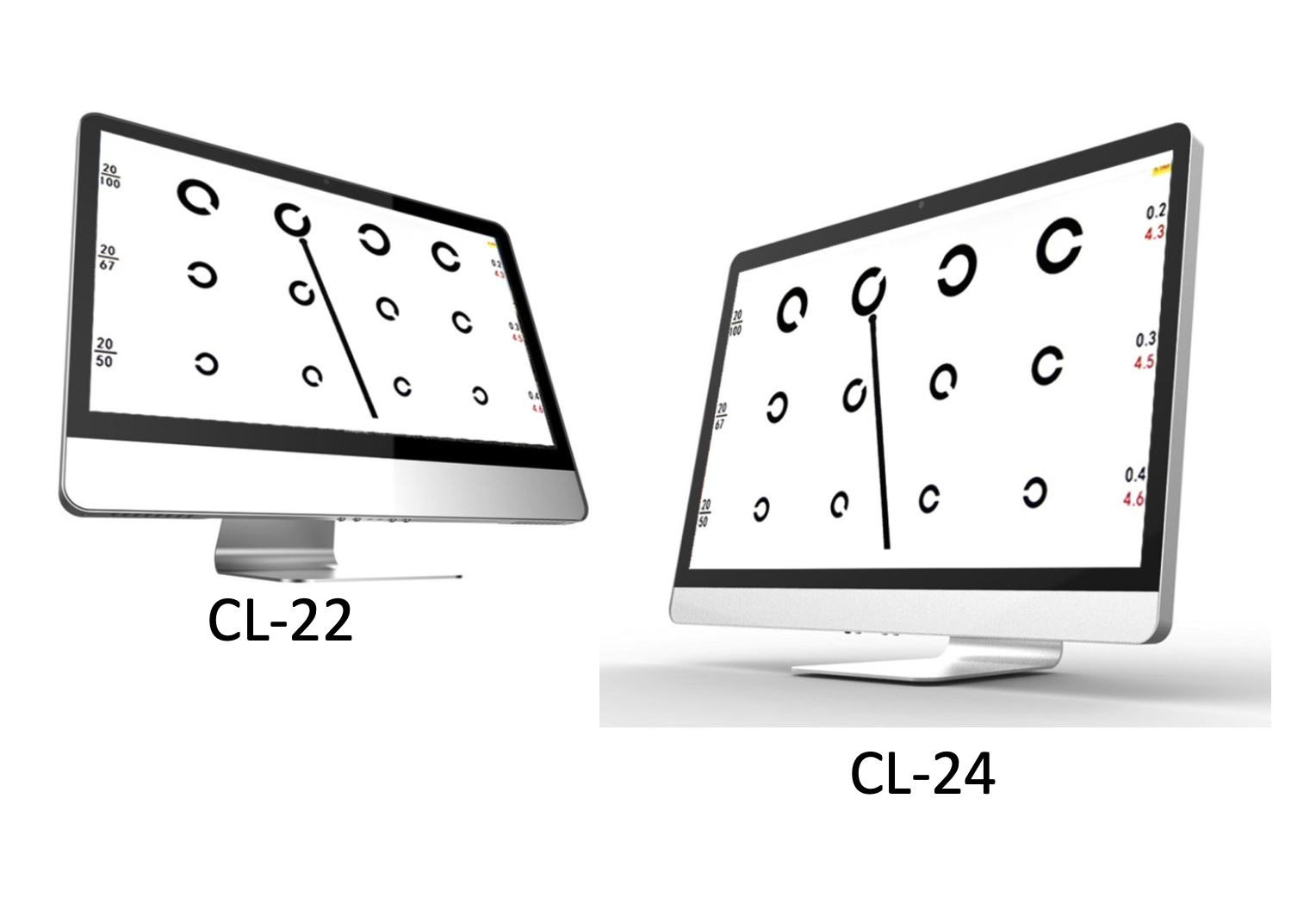 LCD Visual Chart Vision Chart Optotype Screen - CL-21 - NEW VISION ...