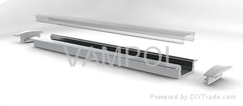 MOQ 10meters free shipping aluminum led recessed 8mm led strip light ...