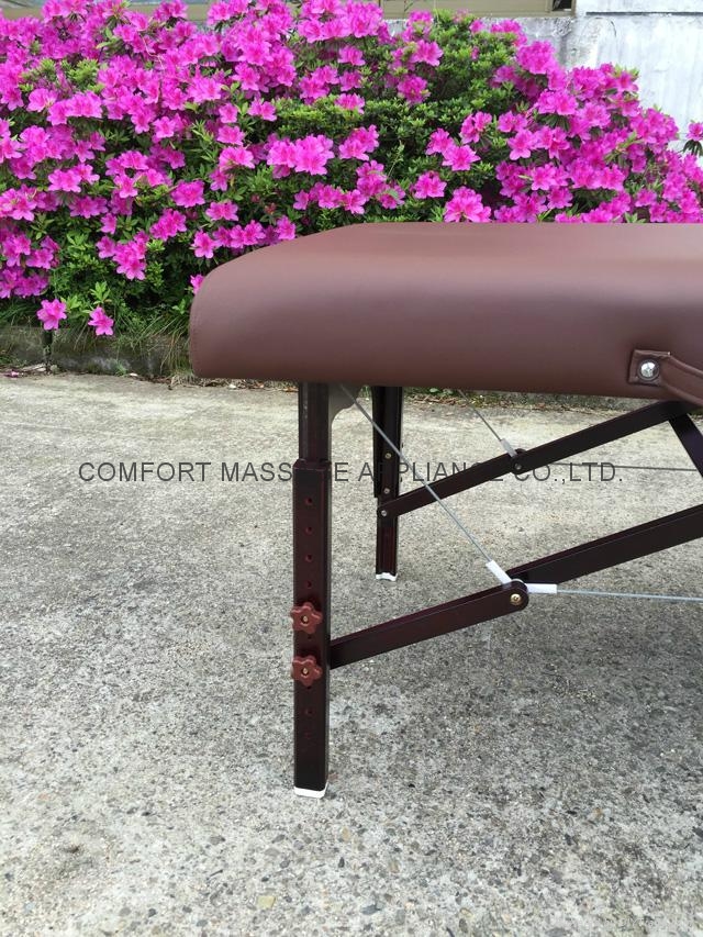 MT-007H dark-red beech portable massage table，beauty bed - comfortable ...