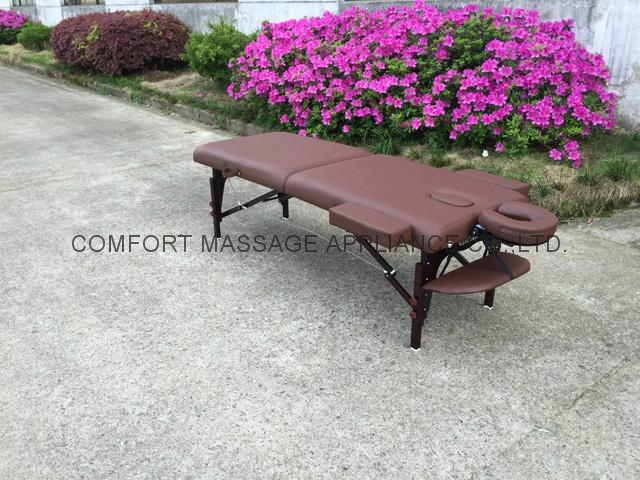 MT-007H dark-red beech portable massage table，beauty bed - comfortable ...