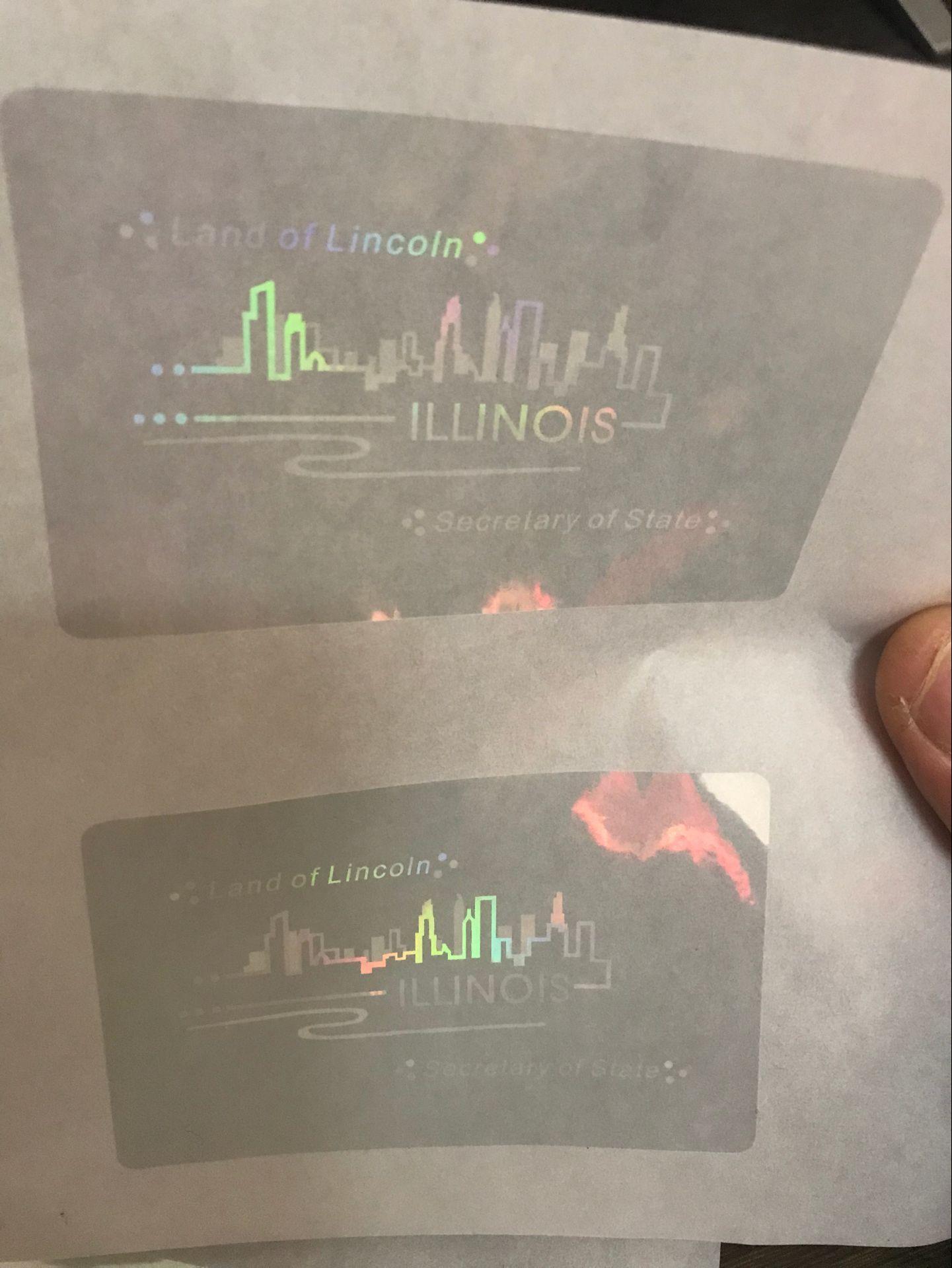New IL state ID overlay hologram - 00070 - OEM (China Manufacturer ...