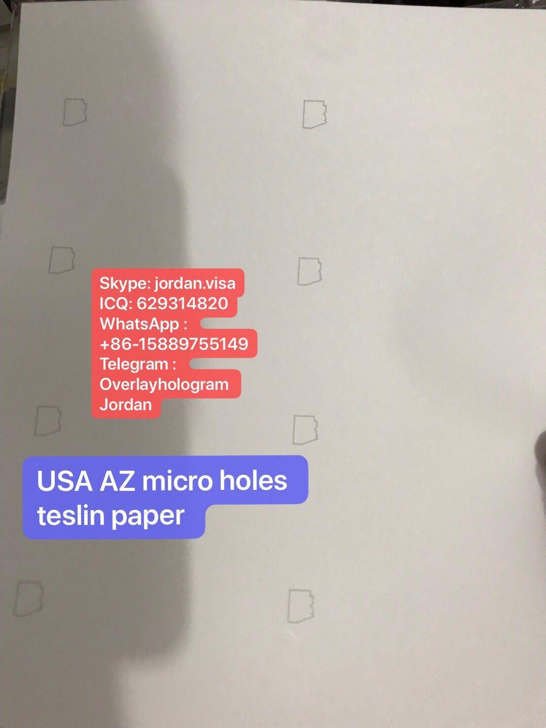 USA AZ Teslin Paper with Micron Holes - HK0126 (China Manufacturer ...