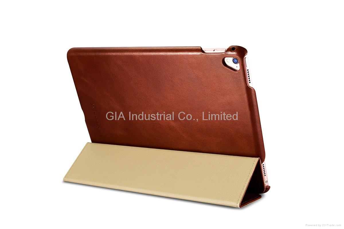 9.7'' iPad Pro Genuine Leather Folio Flip Case - IPD97PR12 - iCarer/OEM ...