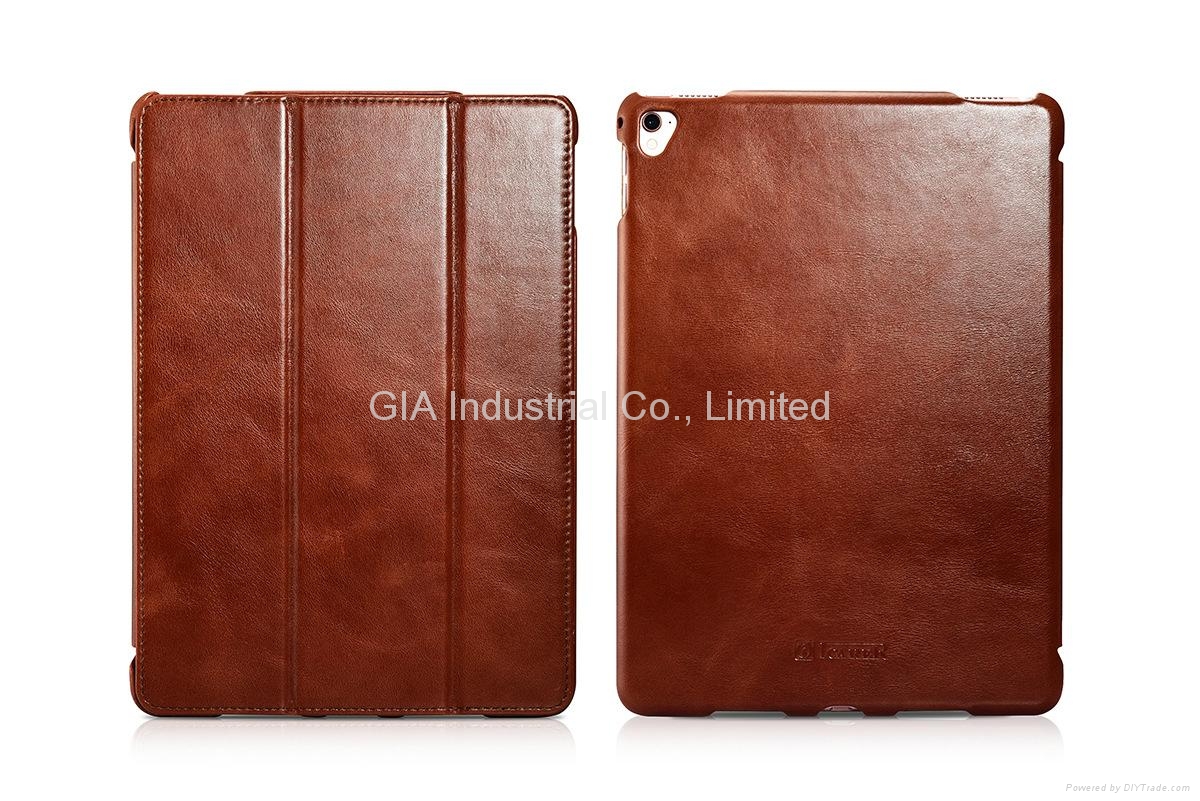 9.7'' iPad Pro Genuine Leather Folio Flip Case - IPD97PR12 - iCarer/OEM ...
