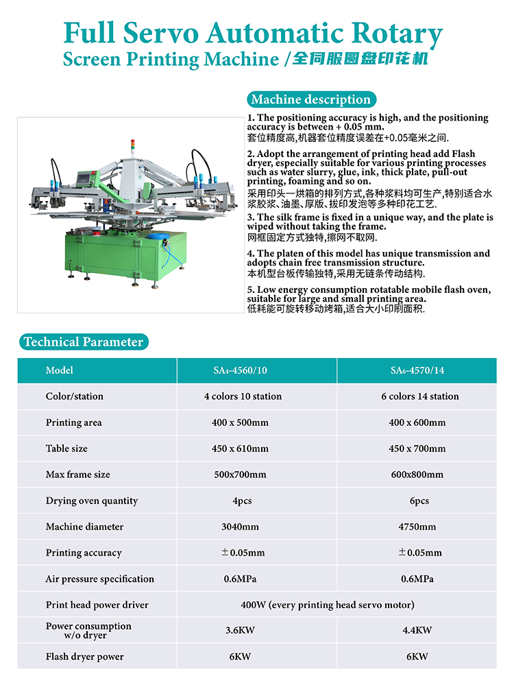 Touch screen Full automatically garment screen printer - SA4-4560/10 ...