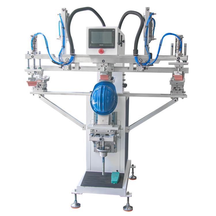 3 colors rubber pad rotating open pad printer - China - Manufacturer