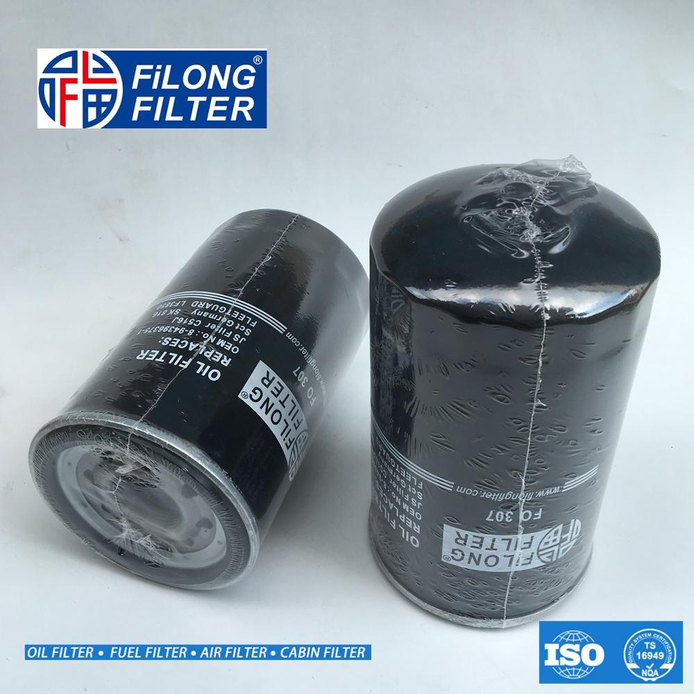 FILONG oil filter manufacturer for ISUZU FO-307 8-94396375-1