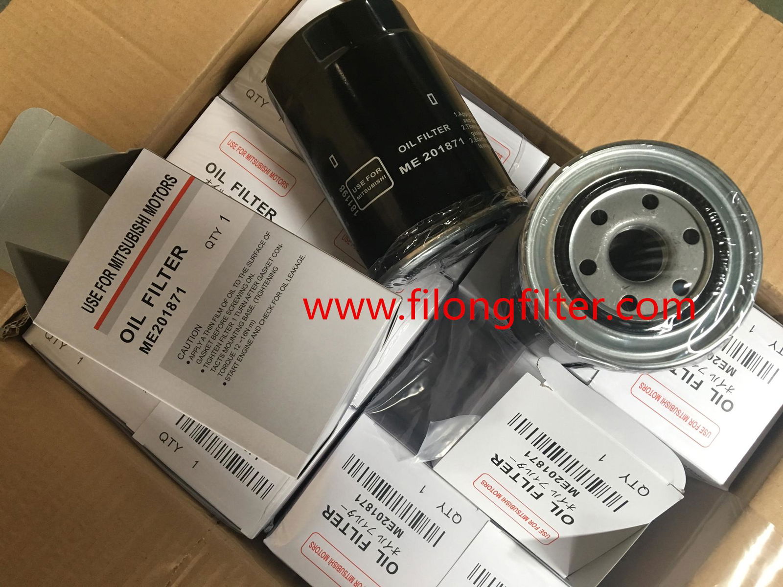 FILONG Manufactory For Mitsubishi Oil filter ME013307 ME013343