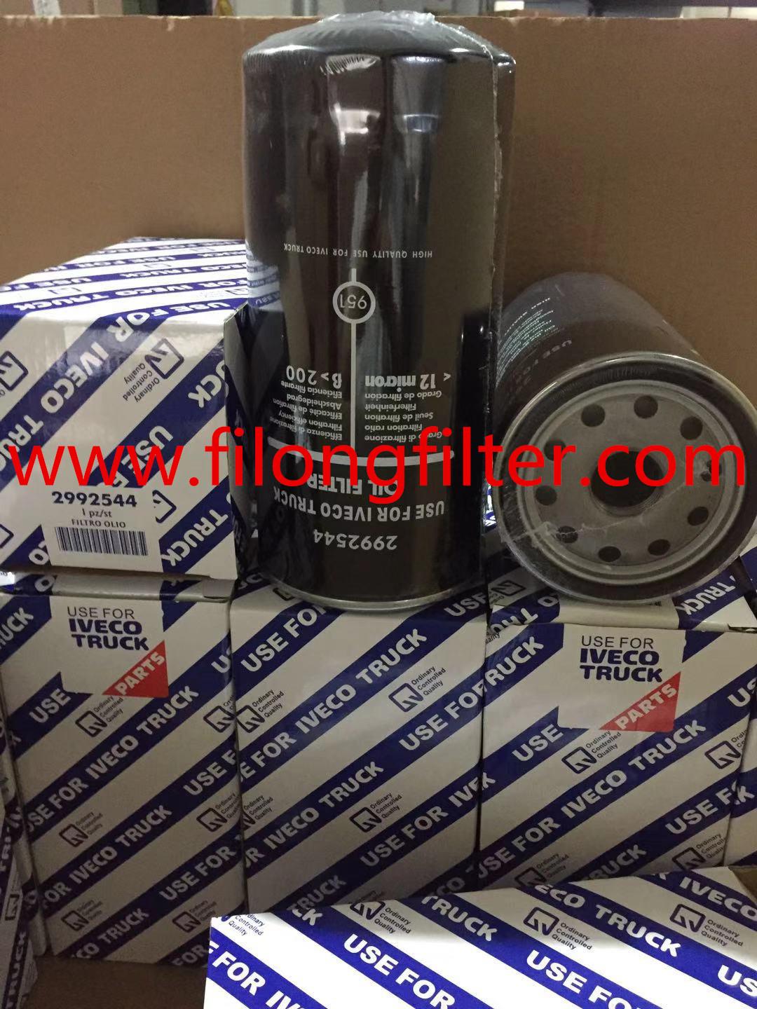 FILONG Manufactory Supplier For IVEC-O Truck Oil filter 2992544