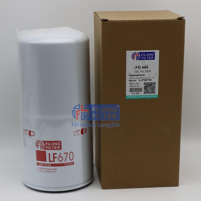FOR FLEETGUARD OIL FILTER LF670 H240W H240W 3I1202 9Y4464 3302026