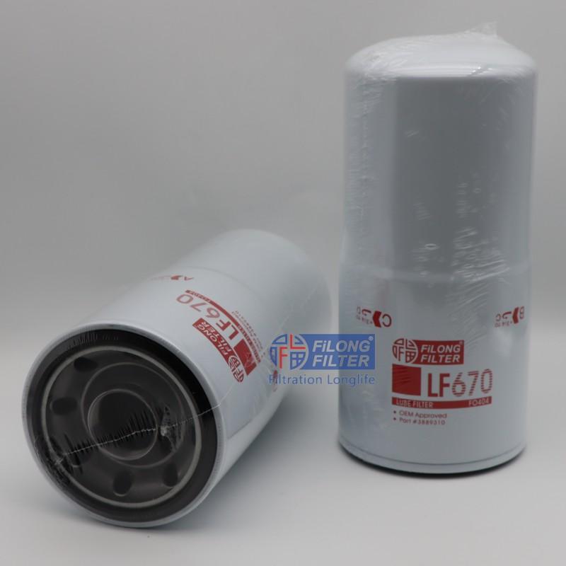 FOR FLEETGUARD OIL FILTER LF670 H240W H240W 3I1202 9Y4464 3302026