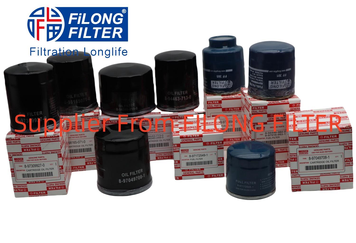 ISUZU OIL FILTER 8-97358720-0 8-98165071-0 8-98159693-0 8-98008442-0