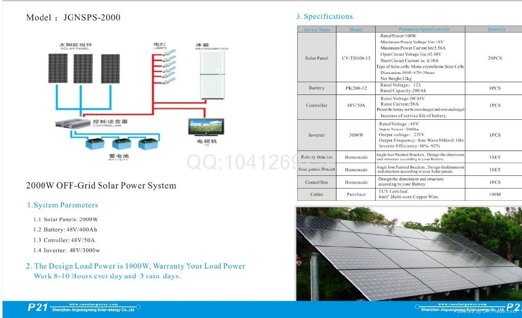 2000W solar power system - neutral (China Manufacturer) - Other ...