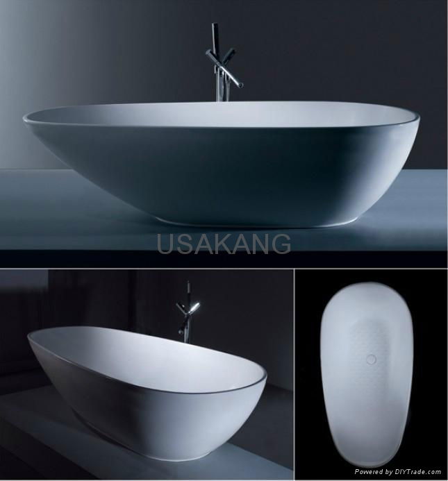 Artificial Stone Bathtub - UK-203 - USAKANG (China Manufacturer ...
