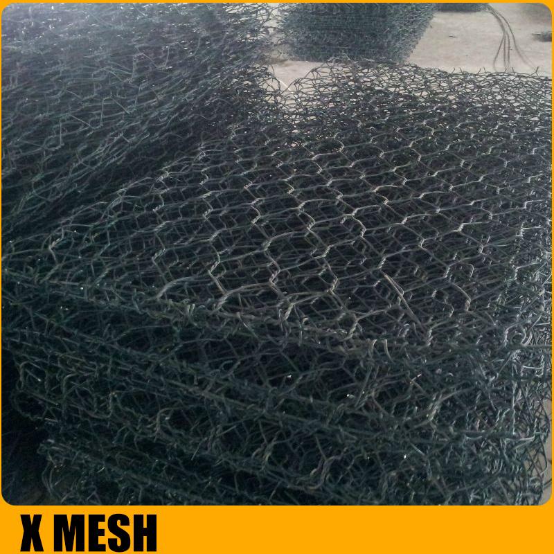 ASTM A975 standard heavily galvanized gabion baskets for erosion