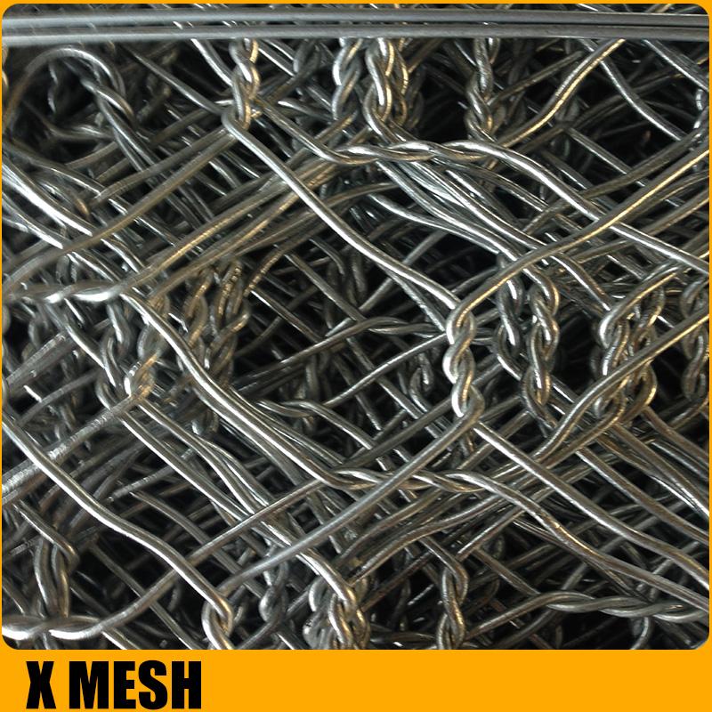 ASTM A975 standard heavily galvanized gabion baskets for erosion