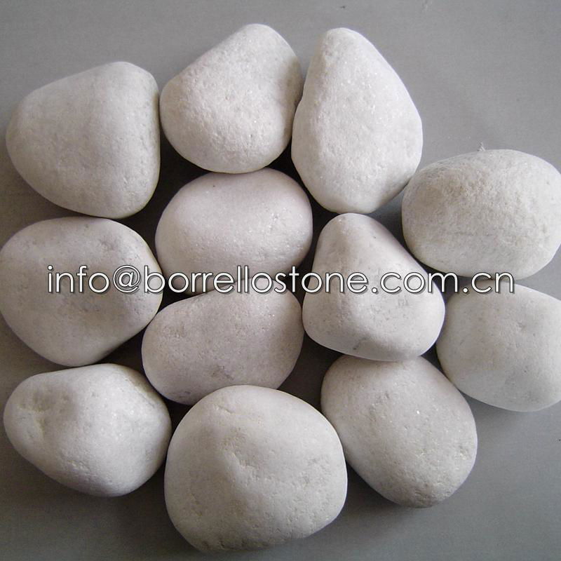 50-100mm white pebble rocks boulder - Borrello Stone (China ...
