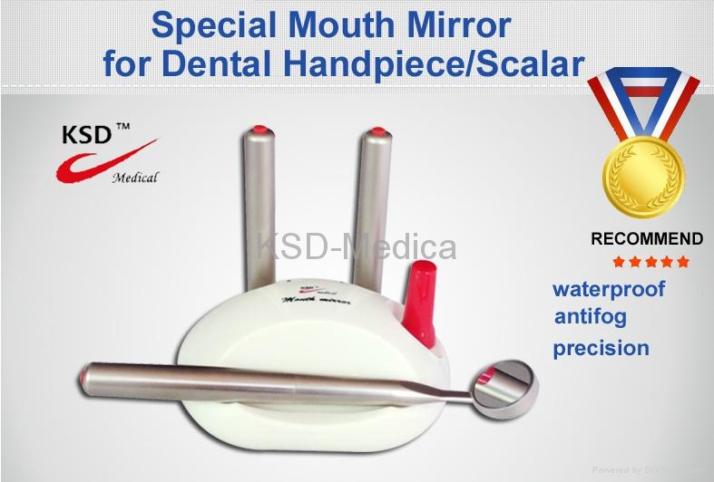 Dental mirror self cleaning for handpiece scalar surgical instrument ...