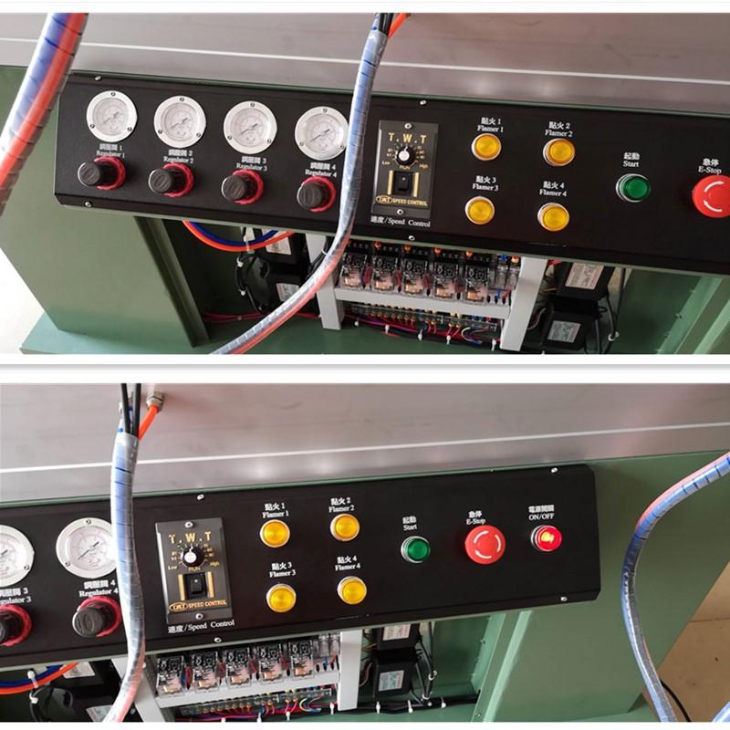 OEM AL Flame treatment machine with 4 Air-Gas burner - TM-F1A ...