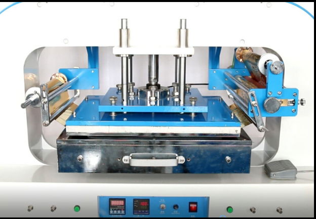 8T 40x50cm hot stamping machine with side sliding worktable &ssurized ...