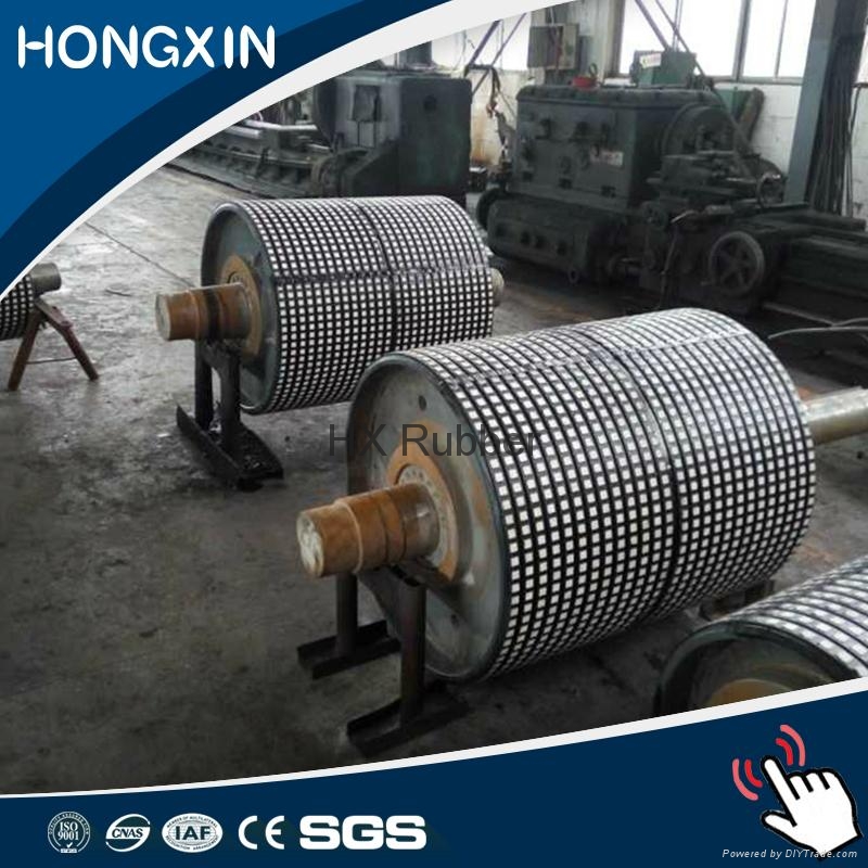 Conveyor pulley ceramic lagging - 013 - HONGXIN (China Manufacturer ...