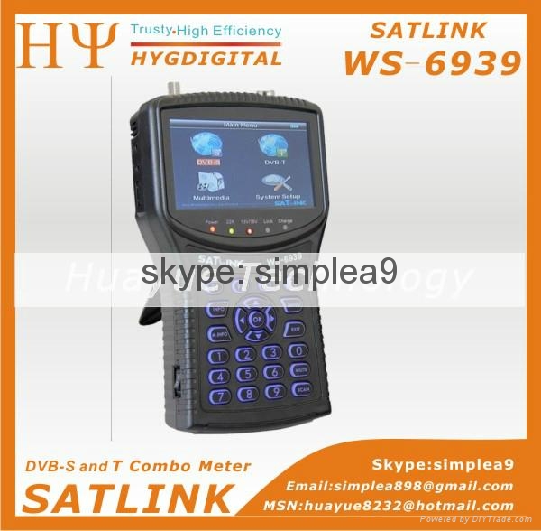 Satlink WS-6939 DVB-S&T Combo Meter DVB-S/DVB-T DVB-S & T - China
