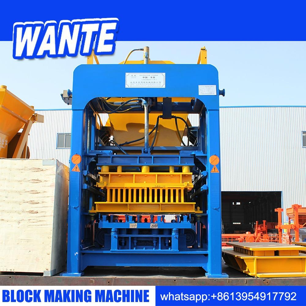 QT6-15 40x20x20mm concrete big block machine - Wante (China ...