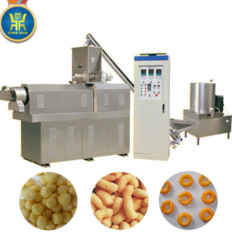 Corn snacks food machine snack food extruder - DSE65 70 85 90 - Dingrun ...