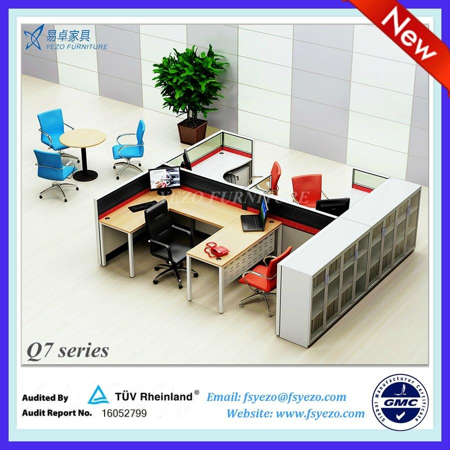 70mm office desk with partition office workstation partition - Q7-P38P3 ...