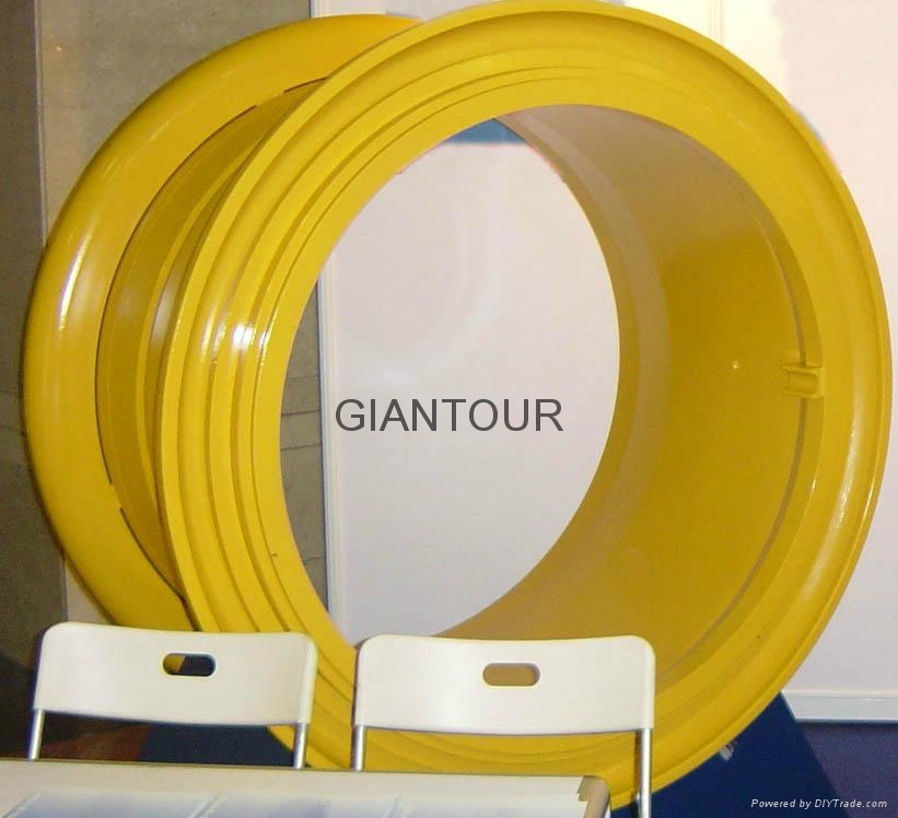 Sell OTR mining wheel steel rim assy 51-22.00-4.5 for dump truck wheel ...