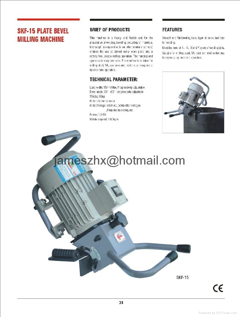 plate Beveling Machine - shppm-15 - Shanghai Piping Processing ...