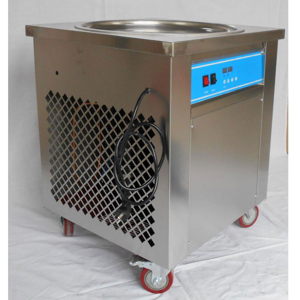 Commercial Thailand Flat Pan Cold Plate Instant Ice-Cream Making Fry ...